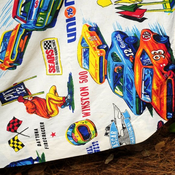 Vintage Sears Perma Prest | Bedding | Vtg 7s Nascar Sears Perma Prest ...